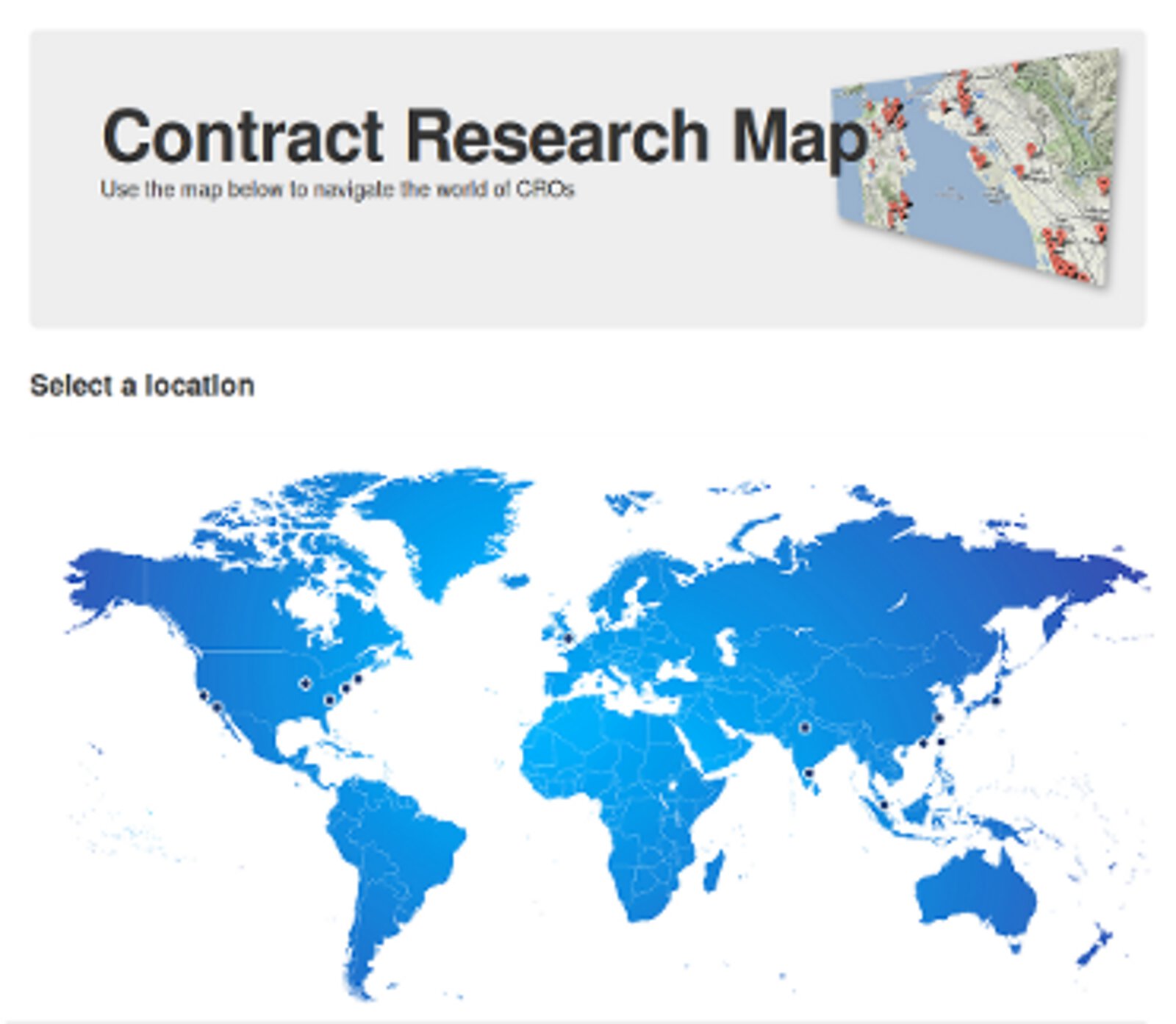 Contract Research Maps | Scientist.com